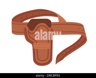 leather belt cowboy cartoon vector illustration Stock Vector Image ...