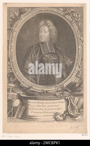 Portret van Jean Paul Bignon, Etienne Desrochers, c. 1726 print Paris ...