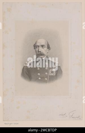 Portrait of an unknown man, Joseph Franck, After Louis Tuerlinckx, 1835 ...