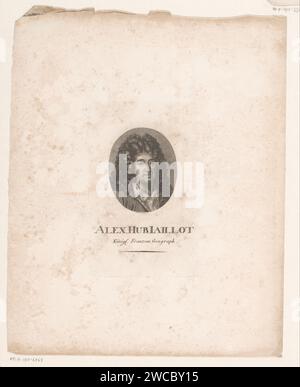 Portrait of Alexis Hubert Jaillot, print maker: Konrad Westermayr ...