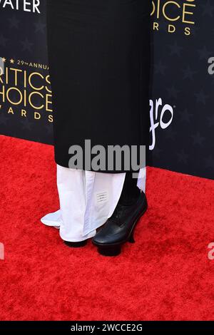 Billie Eilish, shoe detail attends the 2024 People's Choice Awards at ...