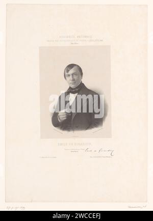 Portret van Émile de Girardin, Georges Mathurin Legé, 1855 - 1870 ...