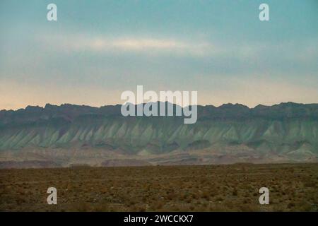 Badland, loessland (intricately dissected relief of desert and semi ...
