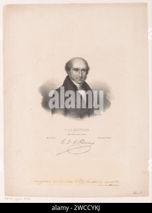 Portrait of Caspar Jacob Christiaan Reuvens, Tiemen Hooberg (Attributed ...