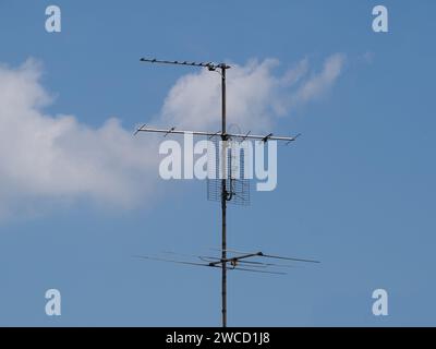 Aerial Aka Antenna For Terrestrial Tv Reception Stock Photo - Alamy