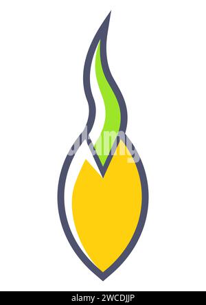 Sprouted seed for sowing. Agricultural, cultivation and planting ...