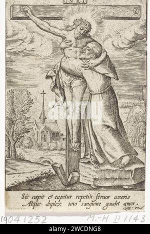 Christ on the Cross, Johannes Wierix, after Pieter van der Borcht (I), 1572 print Cross -killing ...