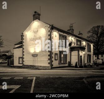 The Maypole Inn at Long Preston in Yorkshire Stock Photo - Alamy
