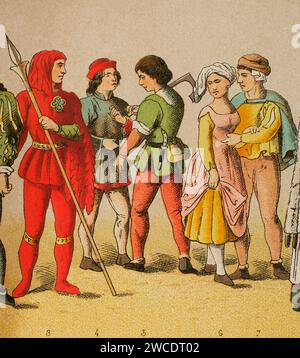 History of Germany. Middle Ages. 1450-1500. From left to right, 8 ...