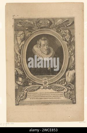 Portrait of Ferdinand II, German Keizer, Anonymous, 1619 - 1652 print ...