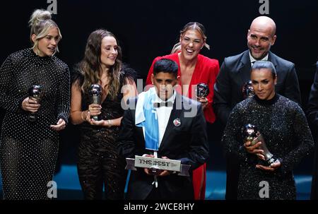 Back row, left to right, Alessa Russo, Ella Toone, Mary Earps and Pep ...