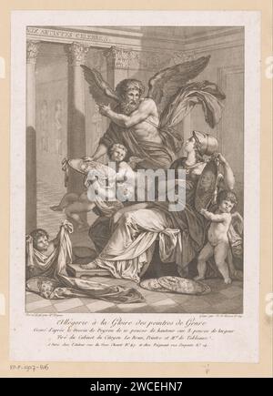 A portrait of Jean-François-Pierre Peyron, a French painter active in ...