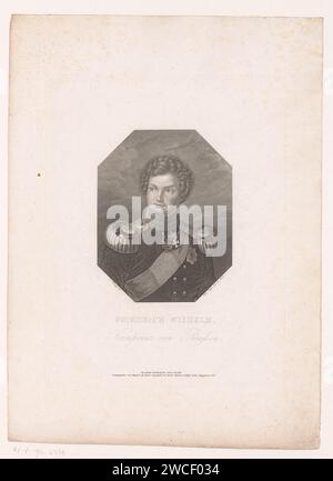 Portrait of Frederik William IV, King of Prussia, Ludwig Meyer, after Johann Jakob Kirchhoff ...