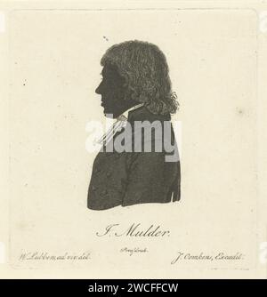 Silhouette portrait of Johannes Mulder. Silhouette portrait of Johannes ...