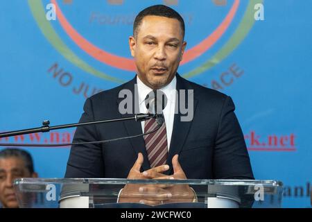 US Attorney for Eastern District of New York Breon Peace speaks during ...