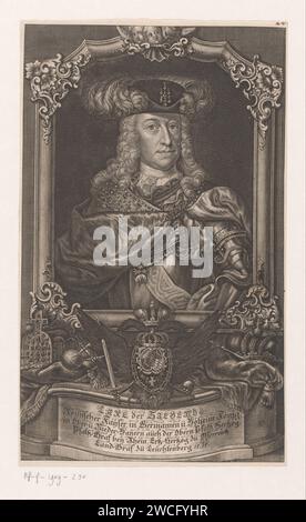 Portrait of Karel VII Albrecht, Roman -German Keizer, Georg Paul Busch ...