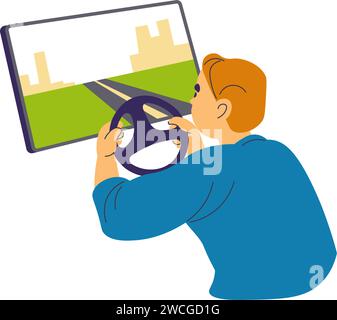 video game car wheel control Stock Vector Image & Art - Alamy