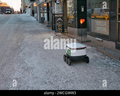 Autonomous delivery robot, Oulu Finland Stock Photo - Alamy