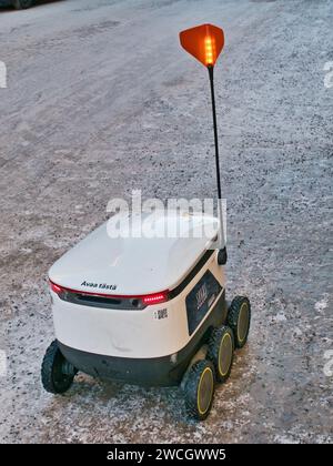 Autonomous delivery robot, Oulu Finland Stock Photo - Alamy