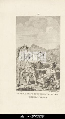 Dood van Emilius Paul, Ludwig Gottlieb Portman, after James Buys, 1795 ...