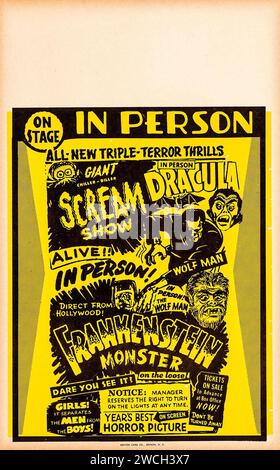 Giant Chiller-Diller Scream Show (1960s) "Spook" show that combines ...