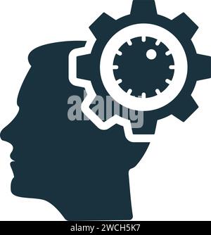 Adaptability icon. Monochrome simple element from soft skill collection. Creative Adaptability ...