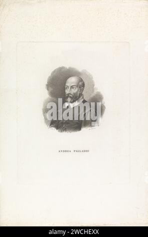 Portret Van Architect Andrea Palladio, Francesco Zucchi, After Giovanni ...