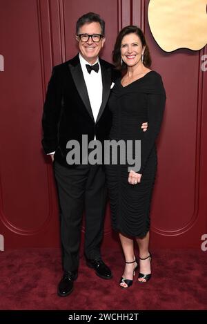 Stephen Colbert and Evelyn McGee-Colbert attends the Apple TV+ Post ...