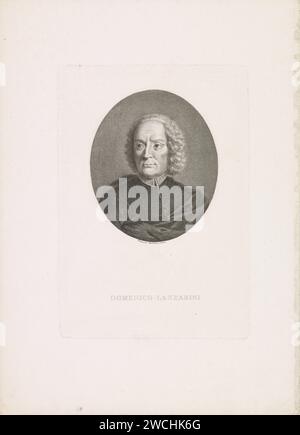 Portret Van Domenico Lazzarini, Francesco Bartolozzi, After Giovanni ...