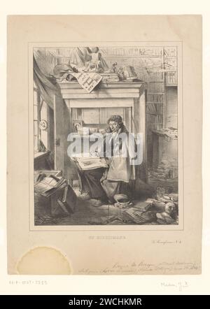This artwork, 'Study' by Jean-Baptiste Madou, is an example of 19th ...