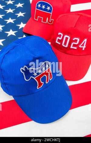 Political party paraphernalia for 2024 US Presidential elections ...