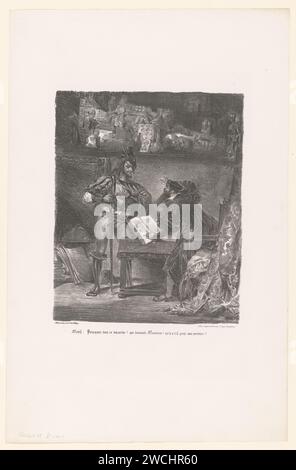 Mephisto Appears to Faust by Eugène Delacroix depicts a scene from ...