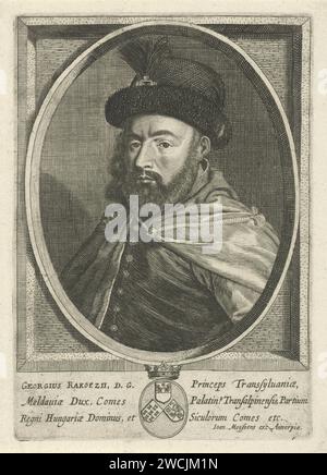 Portret is George II Rákóczi, Prins van Transsylvan as, Pieter de Jode ...