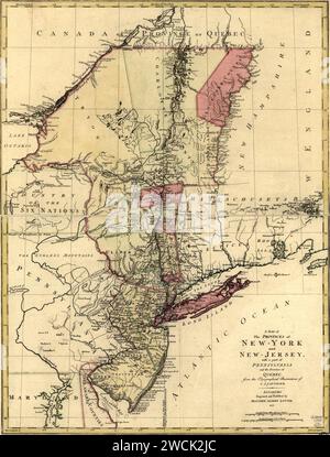 A Map of the Provinces of New York and New Jersey, with a part of ...