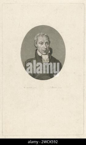 Portrait of Johannes Cristianus Vorstman, Jacob Ernst Marcus, after ...