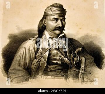Athens 1827, History of the Greek Revolution, 19th century engraving ...