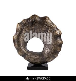 decorative luxury metal object isolated on white Stock Photo - Alamy