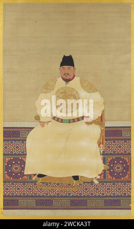 This seated portrait of Emperor Taizu of the Ming Dynasty, Zhu ...