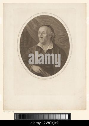 PortraT van Johann Kaspar Lavater, Adam Ludwig Wirsing, after Johann ...