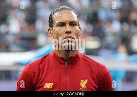 Virgil van Dijk of Liverpool is seen in action during the Emirates FA ...