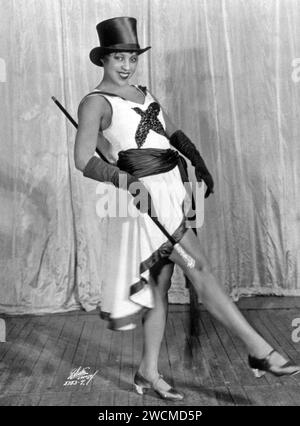 American born jazz singer ADELAIDE HALL in costume during filming of ...