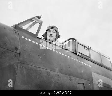 WW2 257 RAF Fighter Squadron at High Ercall Stock Photo - Alamy