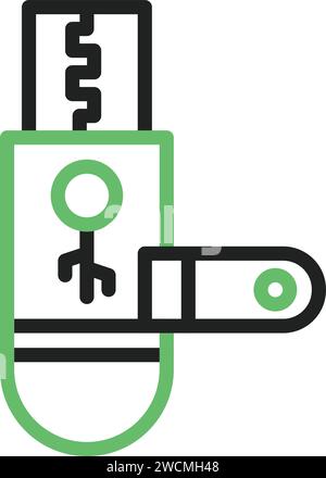 USB icon vector. Flash Drive icon symbol isolated on white background ...