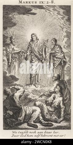 Transfiguration of Christ on the Berg Tabor, Anonymous, After Jan Luyken, 1712 print Amsterdam ...