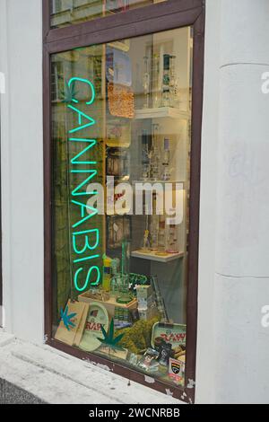 Cannabis Shop, Poland Stock Photo - Alamy