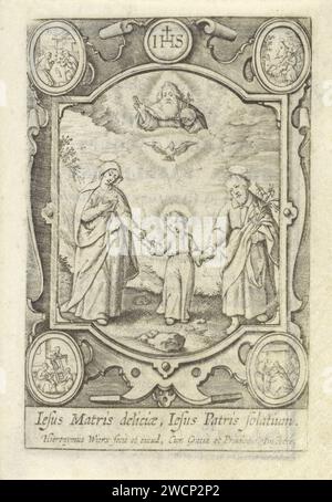 Earthly and heavenly triunular, Hieronymus Wierix, 1563 - Before 1619 ...