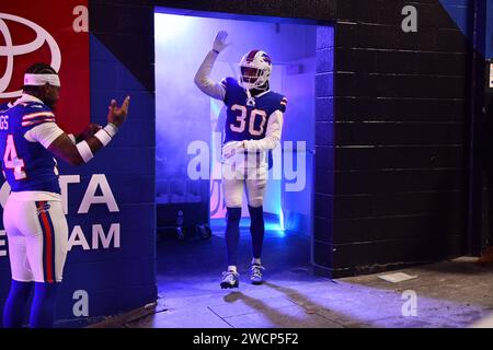 Buffalo Bills cornerback Dane Jackson (23) runs a drill during practice ...