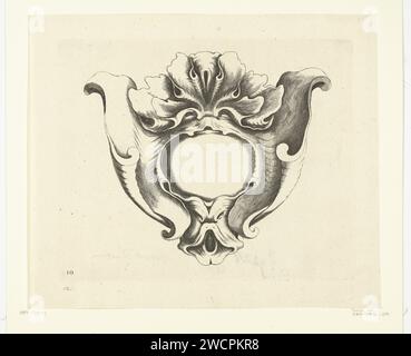 Main shaped cartouche, Jacob Lutma, Johannes Lutma (I), Frederik de Wit ...