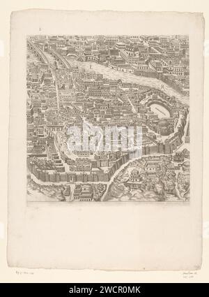 Map of Rome in Roman times (twelfth part), Anteiquae urbis image, accuratissime ex vetusteis ...