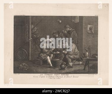 Card players in an interior, Numbered top right: Nv. 39., print maker ...